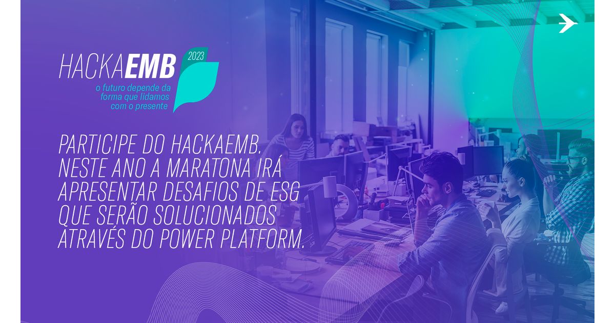 Hackathon de Inovação da Embraer 2023 - Evento Presencial em EGM